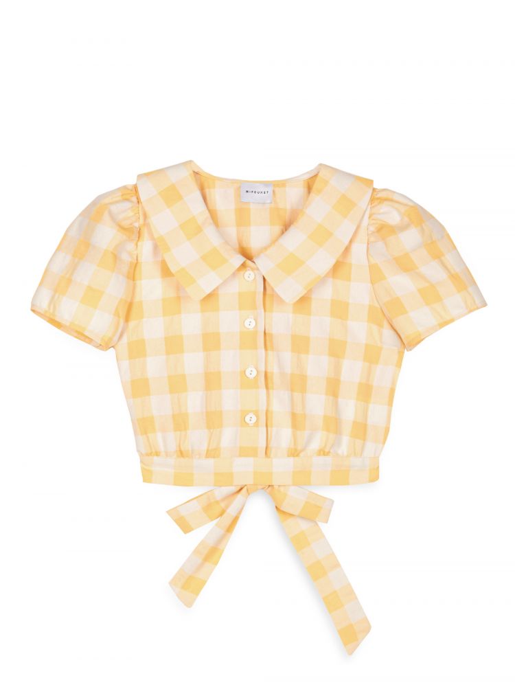 미포넷 Isabelle Vichy Top_Yellow : 비스킷위례 | biskuit_wirye