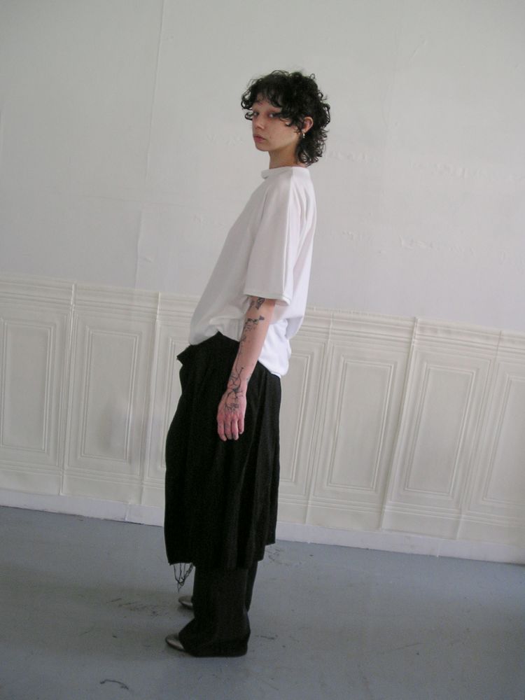 Cowl Neck Half Top - White : eont's