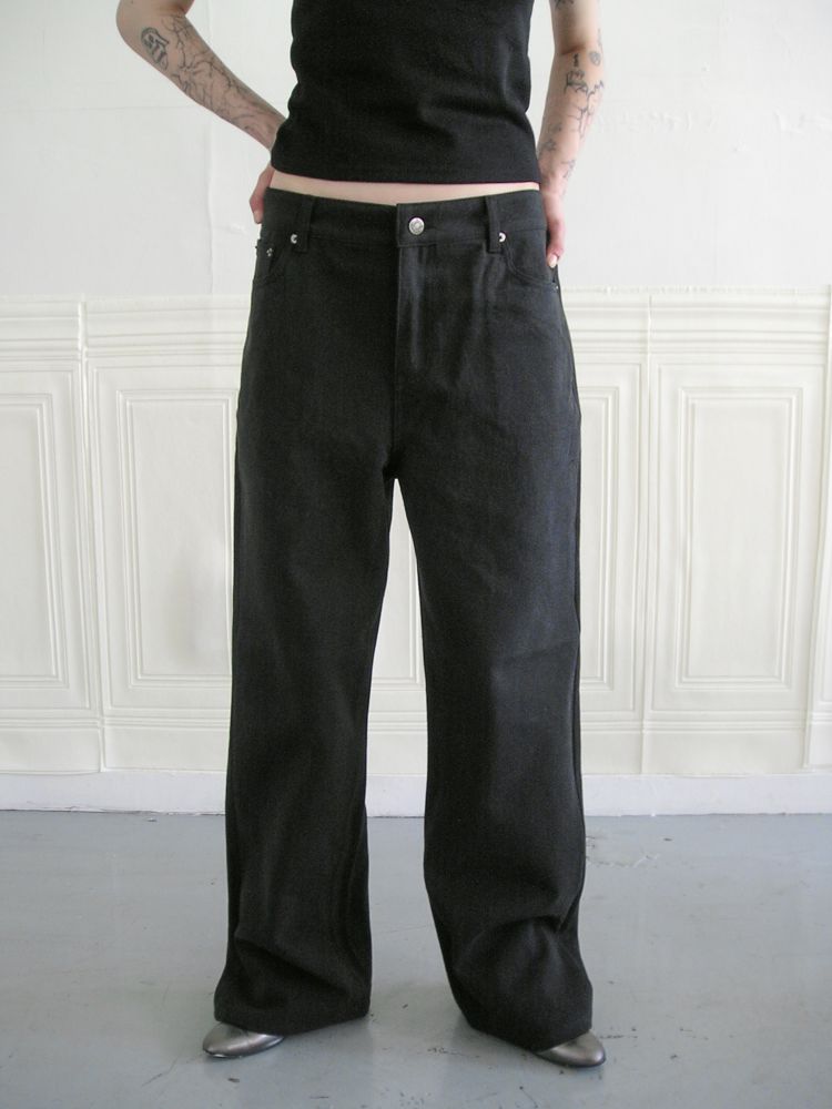 eont's 2025SS Basic Pants - Black : eont's
