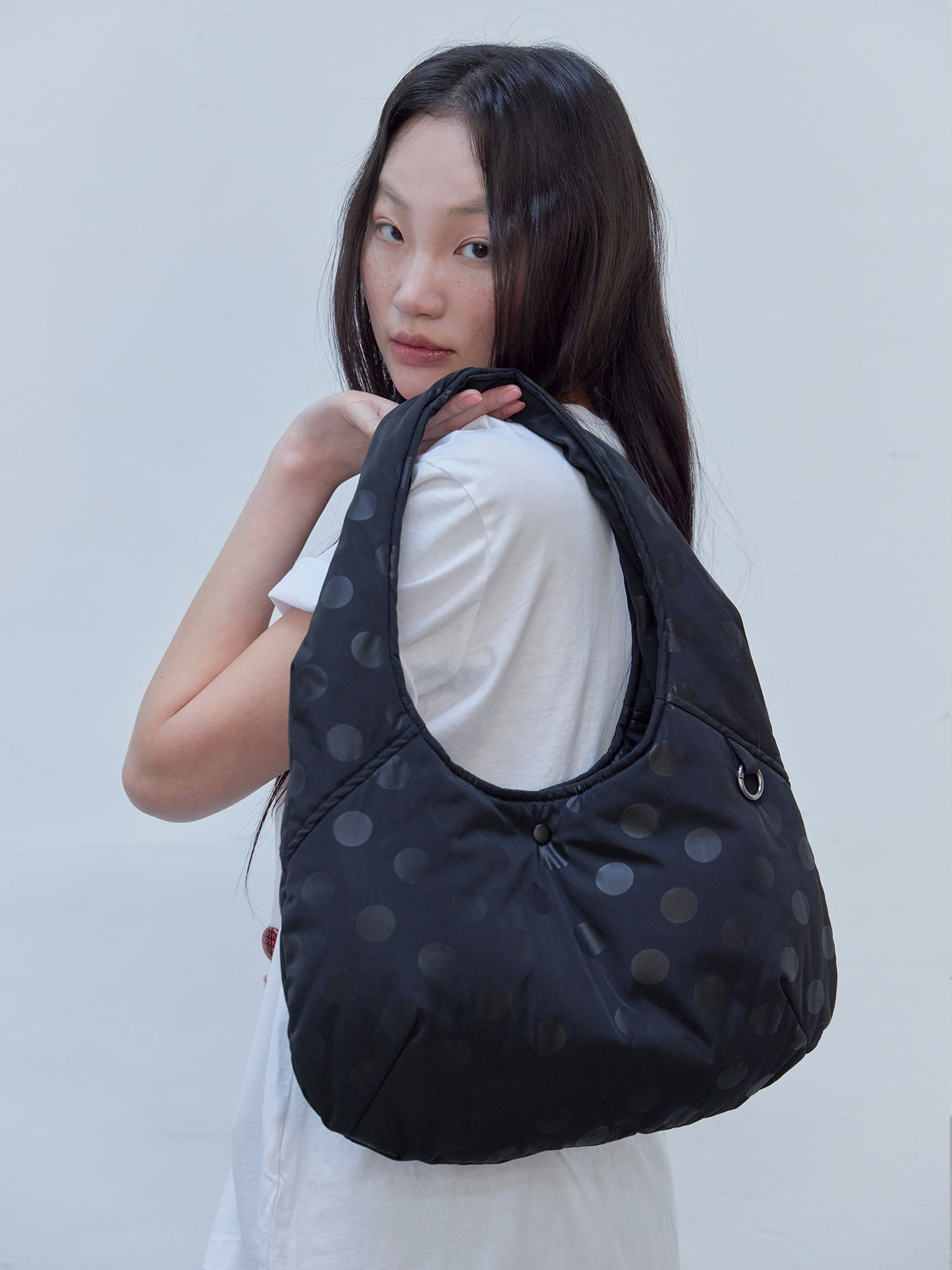 dot padding bag (BK) : 해브어웨일