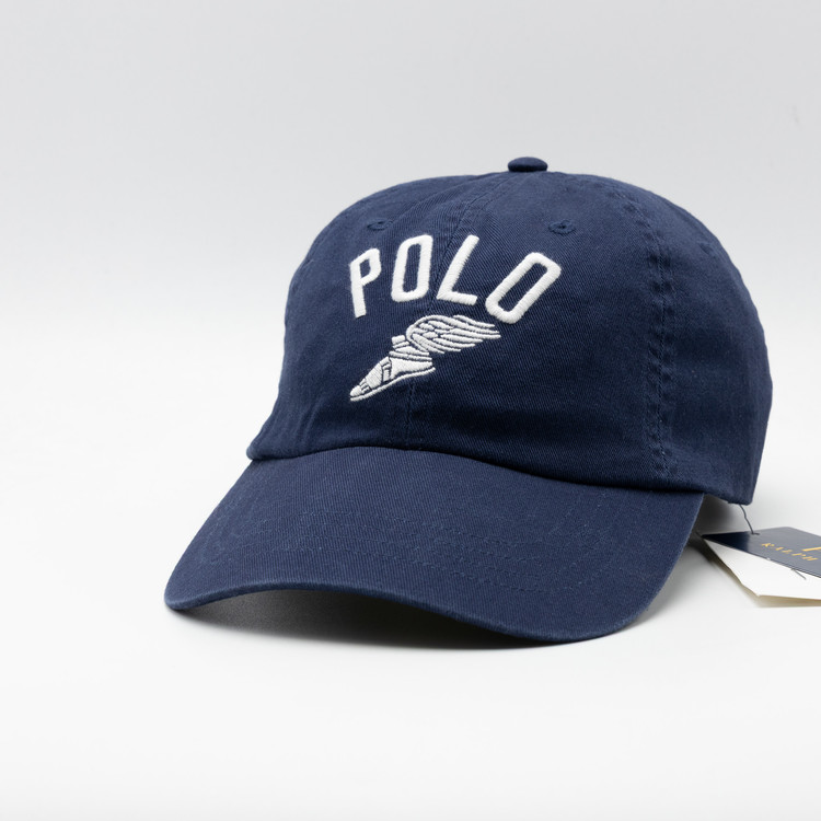 POLO RALPH LAUREN WINGED FOOT LOGO NAVY HAT 새상품 : Paramount Pickers (파라 ...