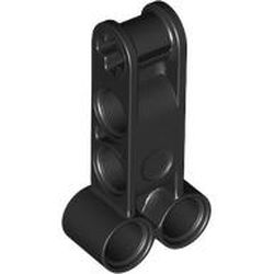 레고부품 Black Technic, Axle and Pin Connector Perpendicular Double 4L ...