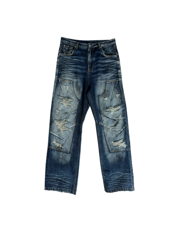 SCARFACE DENIM PANTS - BLUE : PACOSPLY