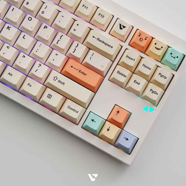 V87 파스텔 3모드 핫스왑 기계식 키보드 : VARO