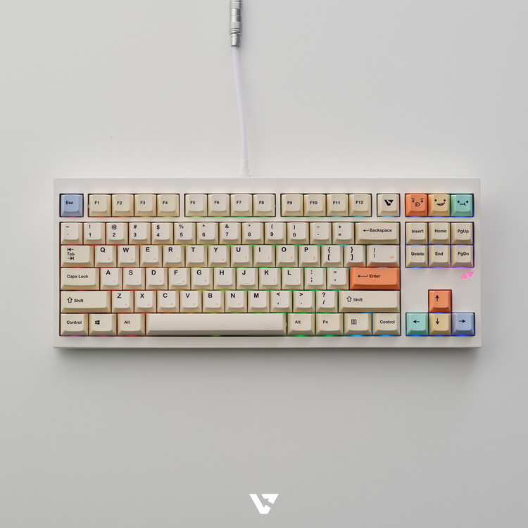 V87 파스텔 3모드 핫스왑 기계식 키보드 : VARO