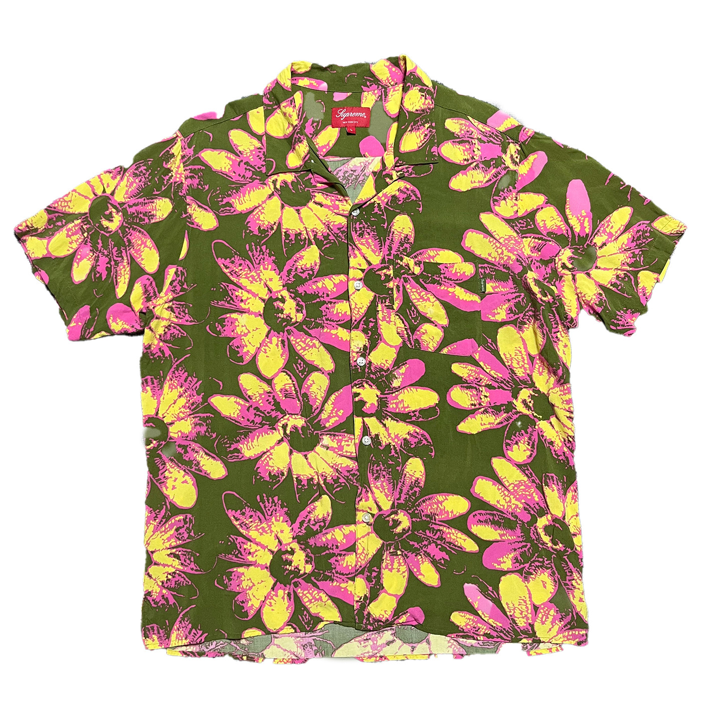 supreme flower pattern rayon shirts : soberseoul