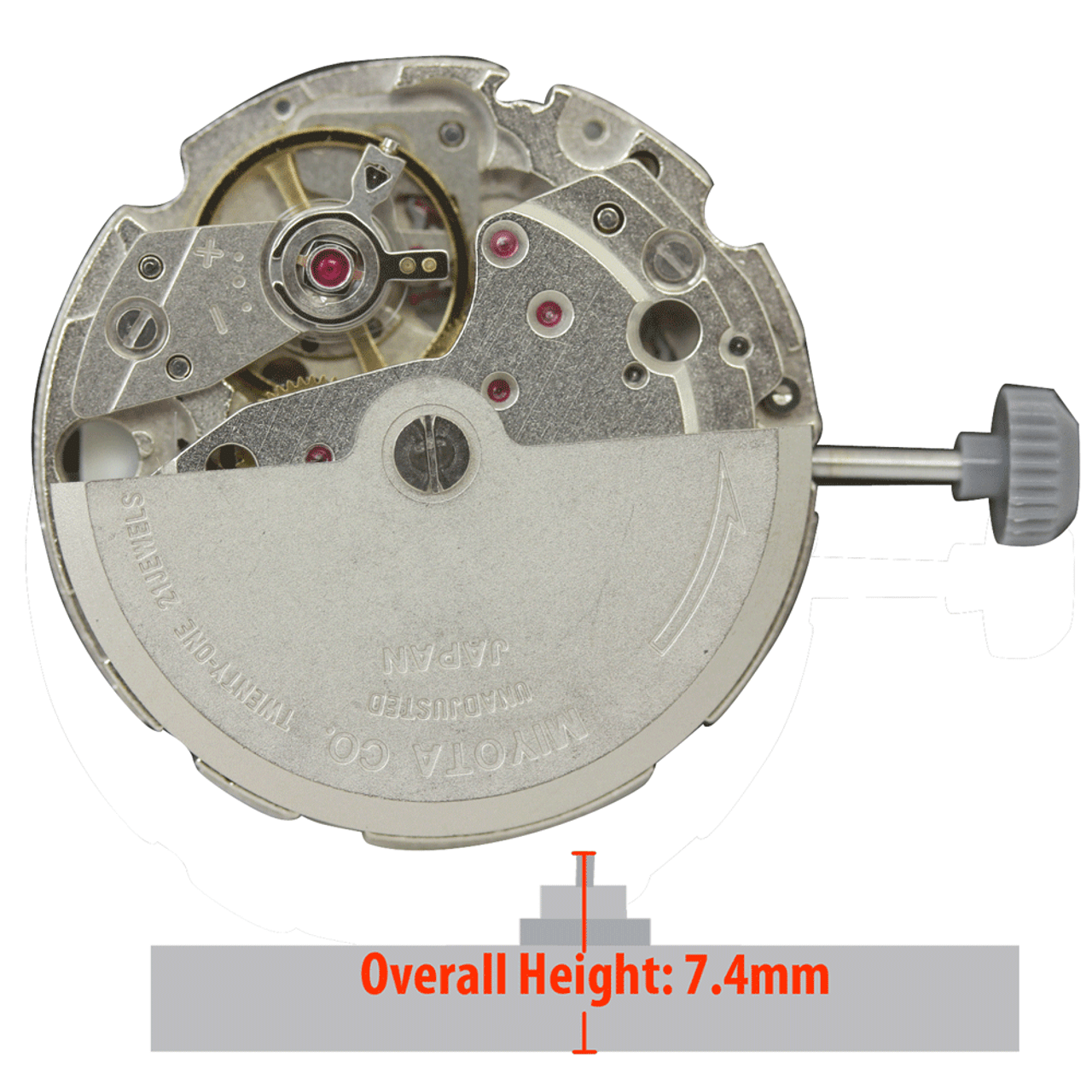MIYOTA/CITIZEN 미요타 3핸즈 오토매틱 메커니컬 무브먼트 8205 / 3시 데이 & 데이트 / 높이 7.4mm ...