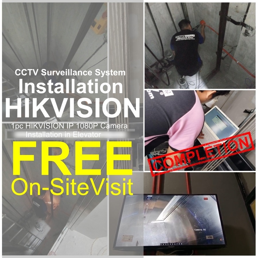 Installation of HIKVISION 1pc IPC 1080P in Elevator - INSTALLED ...
