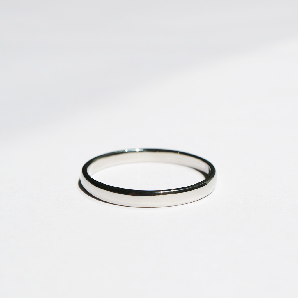 플래티넘(Pt950) 데일리 컴포트 핏 2mm 백금 반지 : 아반주얼리