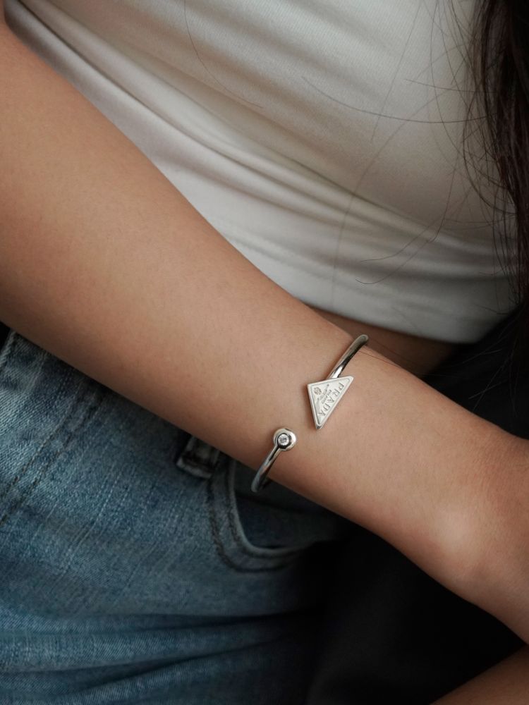 실버925 프리미엄 밀라노 인그레이빙 뱅글 팔찌 SBF163 : HRM SILVER