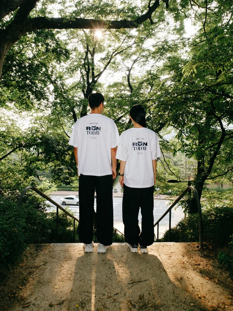 오리지널, RunToday 탑 루즈핏 티셔츠 화이트 : Mattland 맽랜드