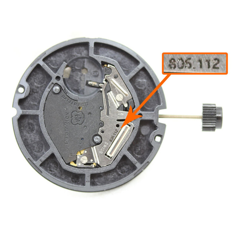 ETA 3핸즈 쿼츠 무브먼트 805.112 / 3시 데이트 / 높이 4.9mm : WHATAWATCHES