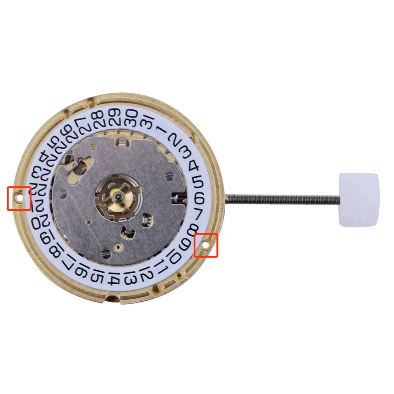 ETA 3핸즈 쿼츠 무브먼트 E61.111 / 3시 데이트 / 높이 3.2mm : Color Your Watch, 와루와치즈