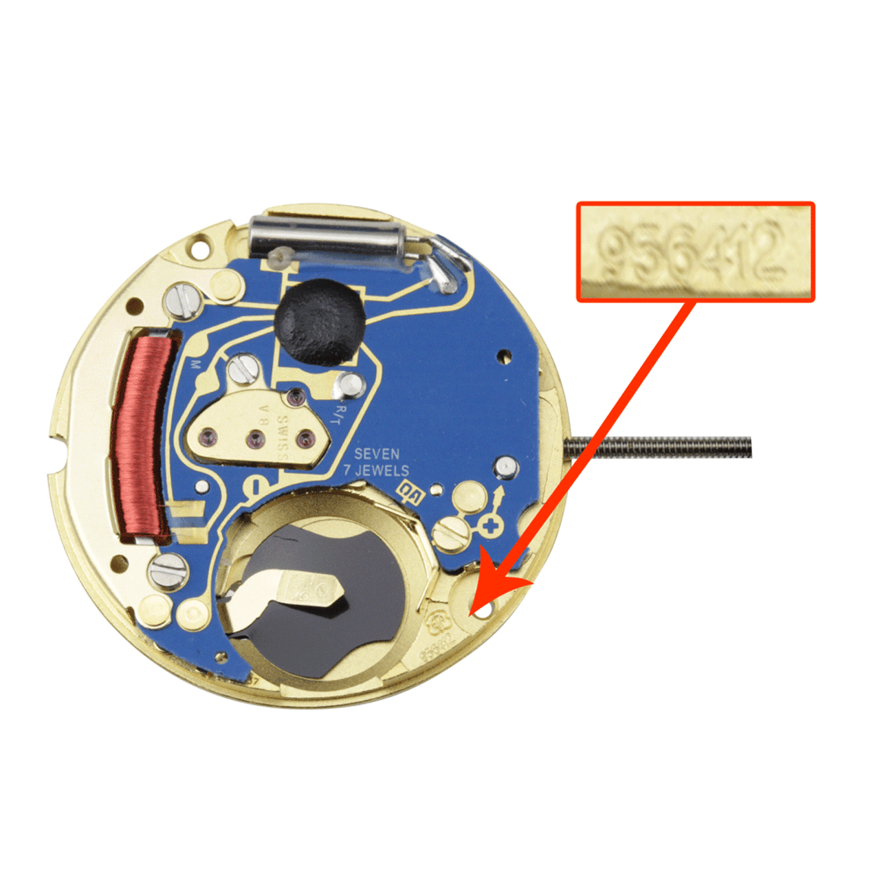 ETA 3핸즈 쿼츠 무브먼트 956.412 / 3시 데이트 / 높이 3.9mm : Color Your Watch, 와루와치즈