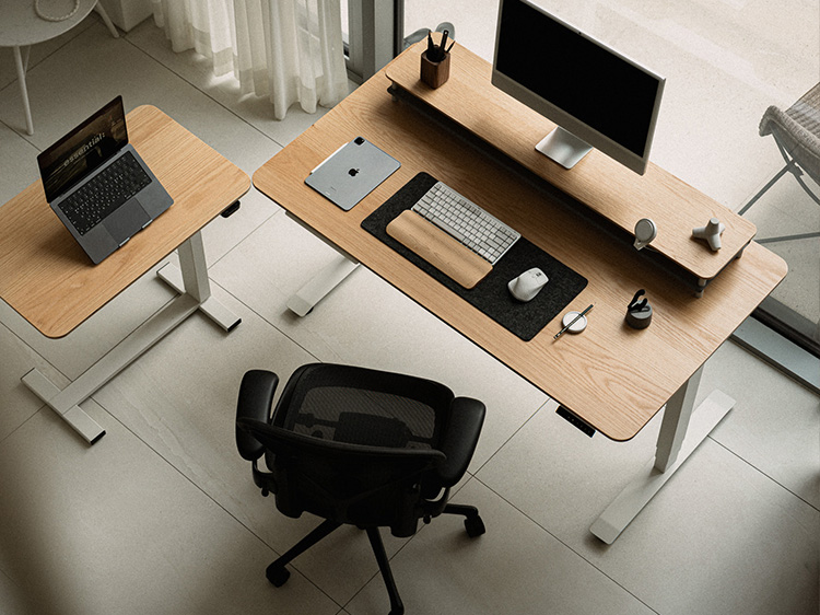 BARCO 바르코 모션데스크 Wood Motion Desk : OFRAME