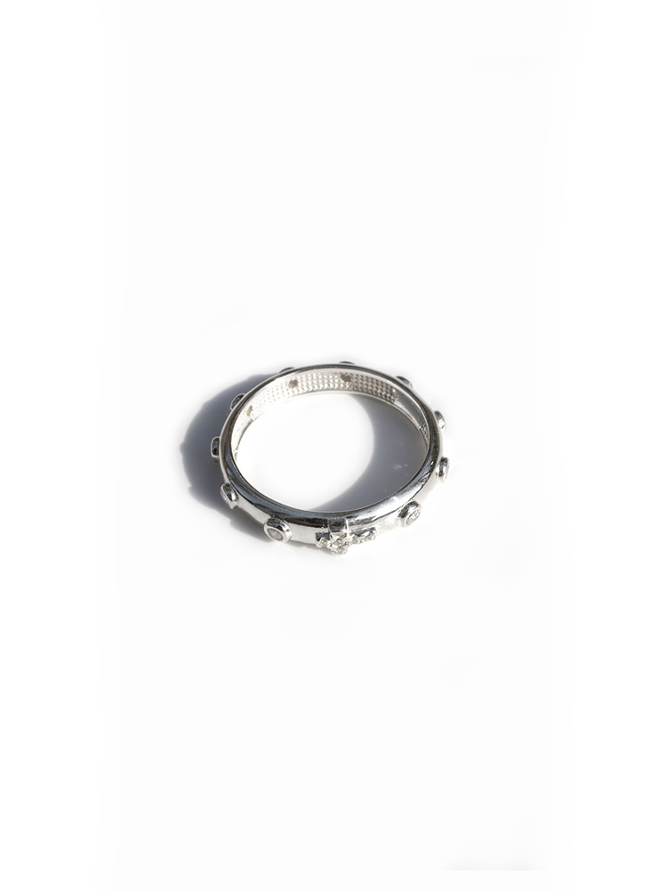 CROSS CUBIC RING(925 Silver) : DAZZLING CLUB