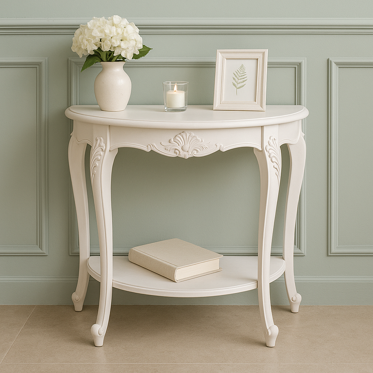 메종드다채로움 블랑 2단 반달콘솔 : 라벨르엠 - Labelle M