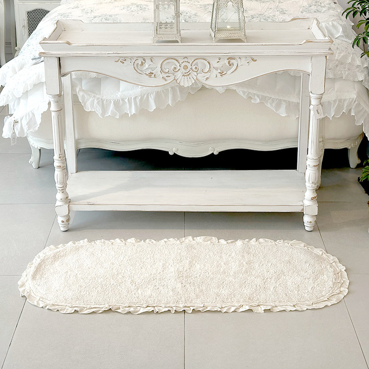 라모드 아이보리 타원 프릴 매트 L : 라벨르엠 - Labelle M