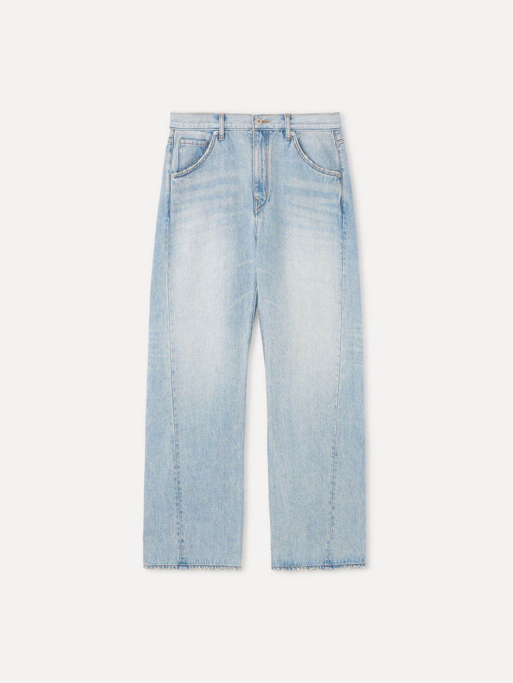 Tate off-curve wide fit jeans light blue wash : LABEL ARCHIVE 라벨 아카이브