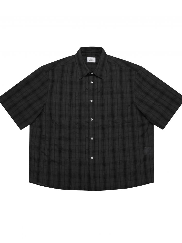 OVERSIZED CHECK HALF SHIRT : MJD