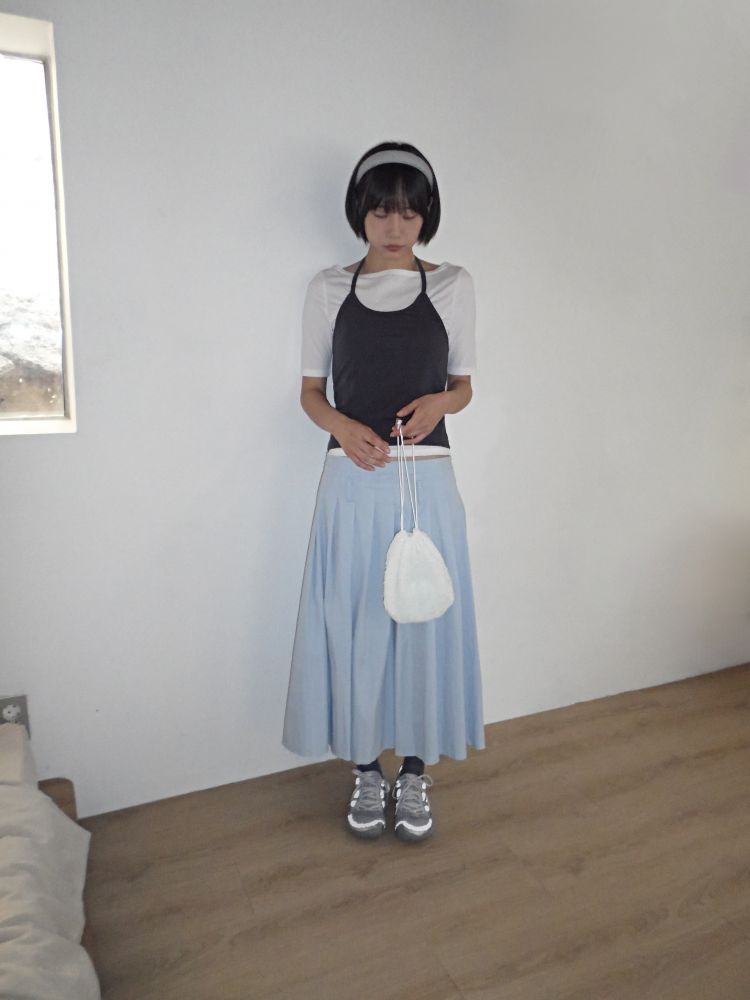 tudan pleated skirt (3 color) : 뉴뉴nyunyu