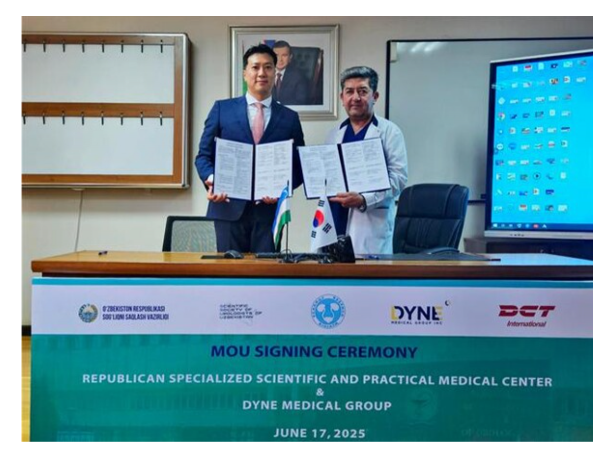[Press Release] Dyne Medical Group Signs MOU with Uzbekistan’s National Urology Center : Single ...