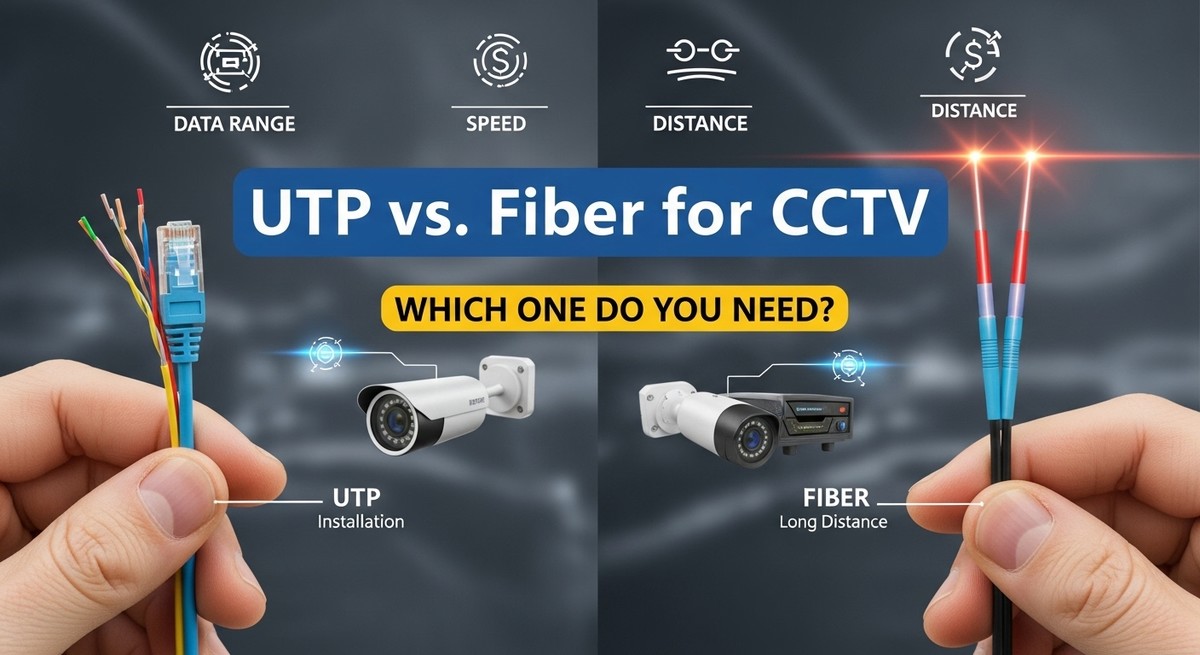 Understanding the Difference Between UTP Cable and Fiber Cable for CCTV ...