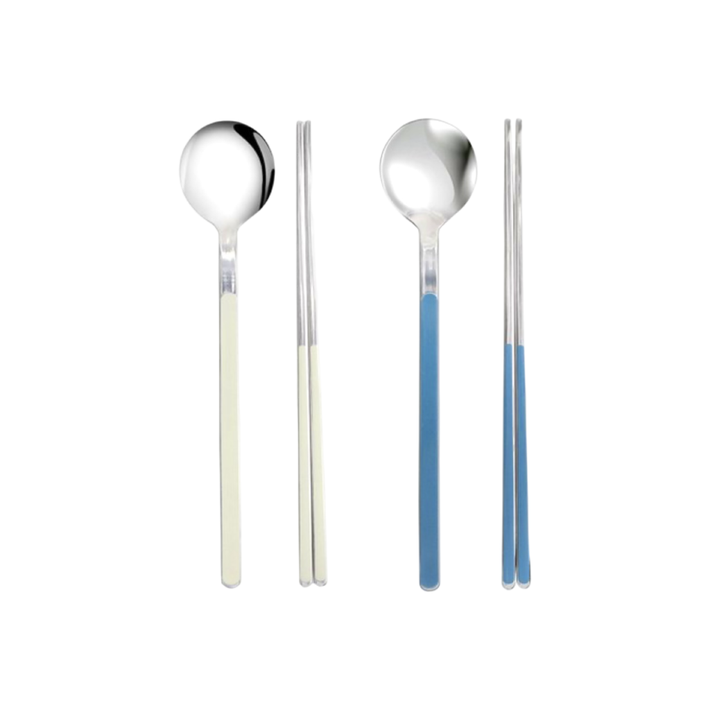 Color block Korean cutlery set • 6 colors : ti-ti.kr