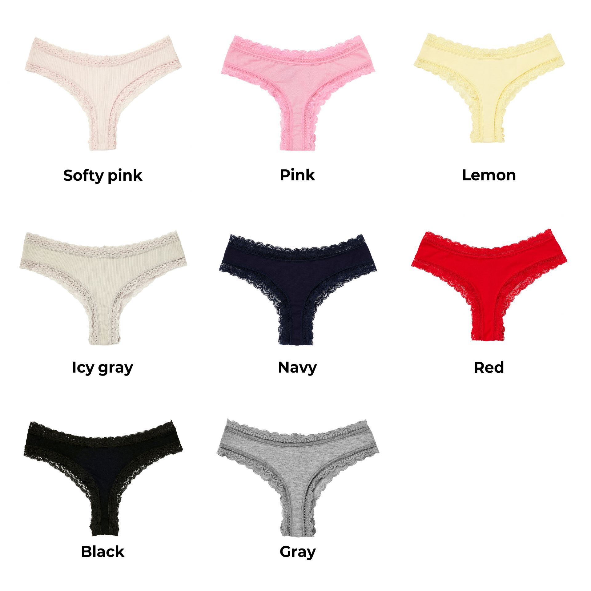 (Set) Bralette 1 + Lace Cheeky 1 : Goblin Wear 고블린 웨어