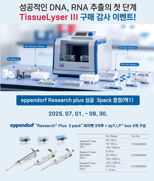 [QIAGEN] TissueLyser III 구매 감사 이벤트 (-9/30) : 할인행사 및 각종 Event