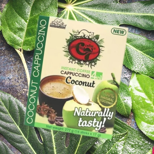 베트남 ca phe dua c7 코코넛 커피 카푸치노 4in1 Coconut 272g : 메딕10