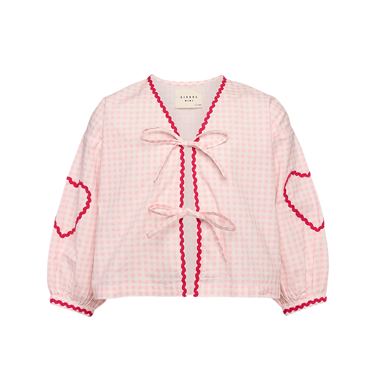 Astrid MINI Top - Pink Checks : Giggle Shop (기글샵)