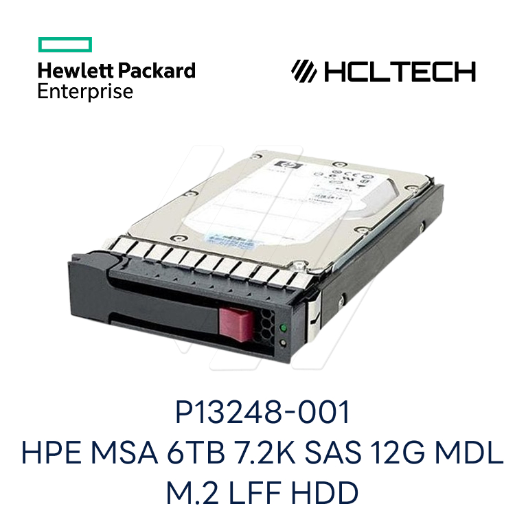 P13248-001 HPE MSA 6TB 7.2K SAS 12G MDL M.2 LFF HDD : 에이치씨엘테크