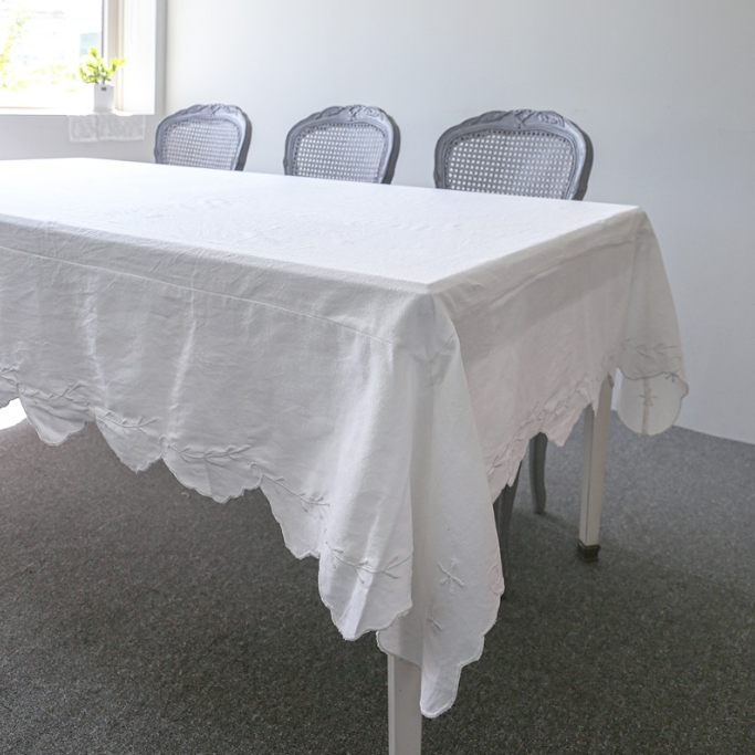 꼬끄시그루 식탁보 가랜드 화이트 (2size) : 라벨르엠 - Labelle M