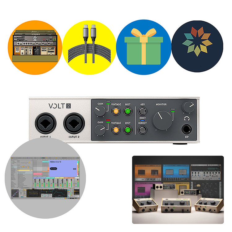 UA Volt 2 USB 레코딩 스튜디오 유니버셜 오디오 볼트 인터페이스
