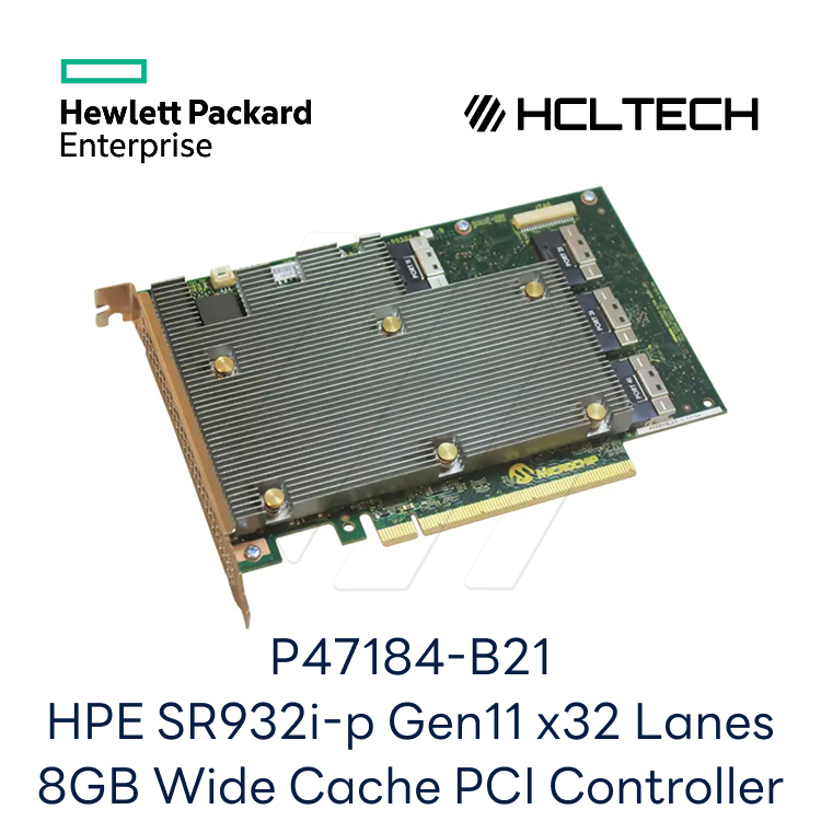 P47184-B21 HPE SR932i-p Gen11 x32 Lanes 8GB Wide Cache PCI SPDM Plug-in ...