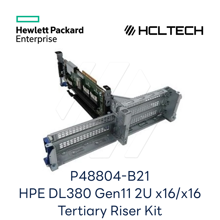 P48804-B21 HPE ProLiant DL380 Gen11 2U x16/x16 Tertiary Riser Kit : 에이치씨엘테크