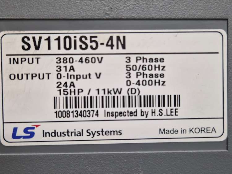 LS iS5 Inverter SV110iS5-4N 인버터 : 엠아이티솔루션
