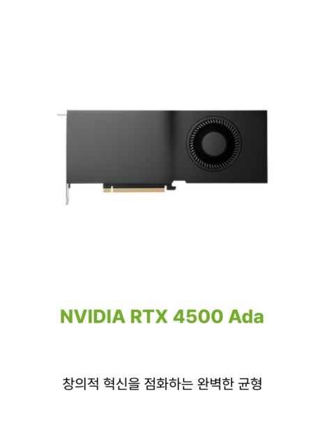 NVIDIA RTX 4500 Ada Generation - 엑스디노드 : 엑스디노드 제품 블로그