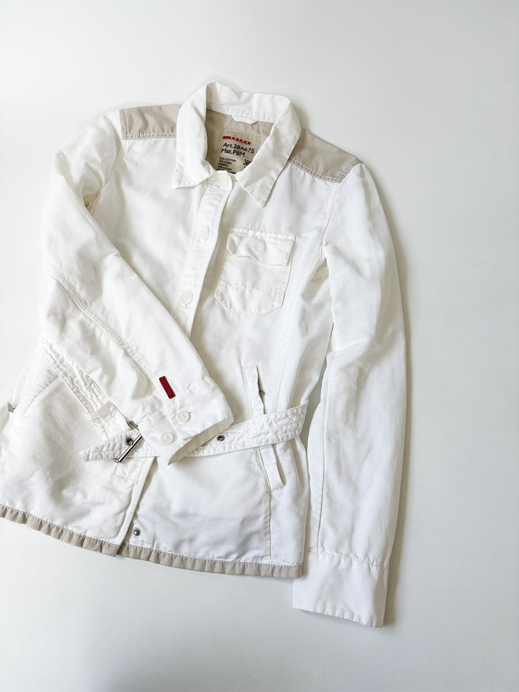 PRADA SPORT REDTAP COTTON WORK JACKET : oaens