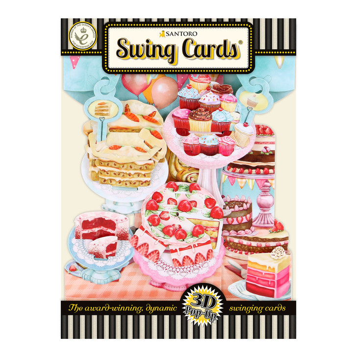 Santoro London 산토로 입체카드 Home Baked Cakes : islanders