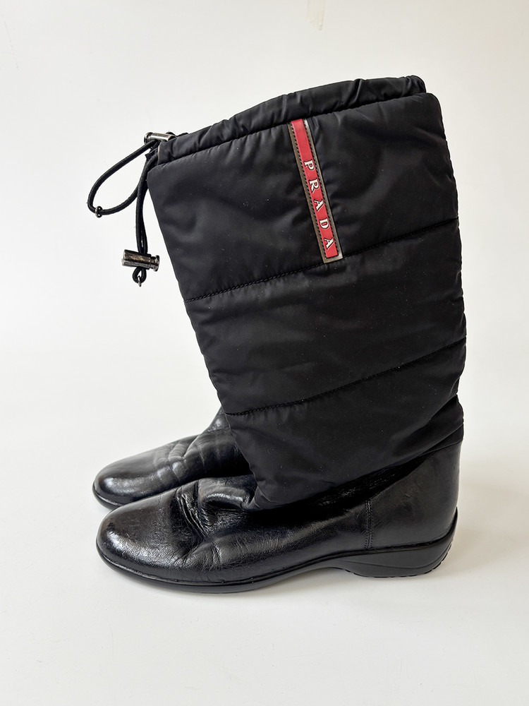 PRADA SPORT PADDED MID BOOTS (37.5) : oaens