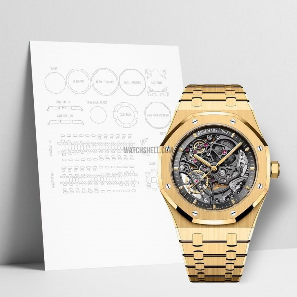 WatchShell 오데마 피게 로열 오크 15407BA.OO.1220BA.01 41mm 보호필름 : WatchShell 워치쉘