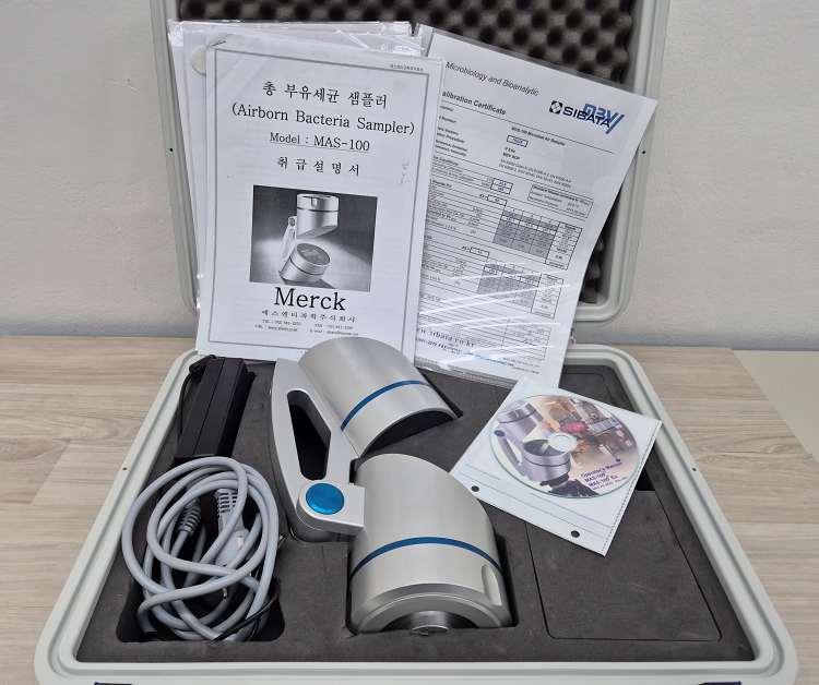 MERCK MAS-100 Microbiological Air Sampler 부유세균 포집기 : 엠아이티솔루션