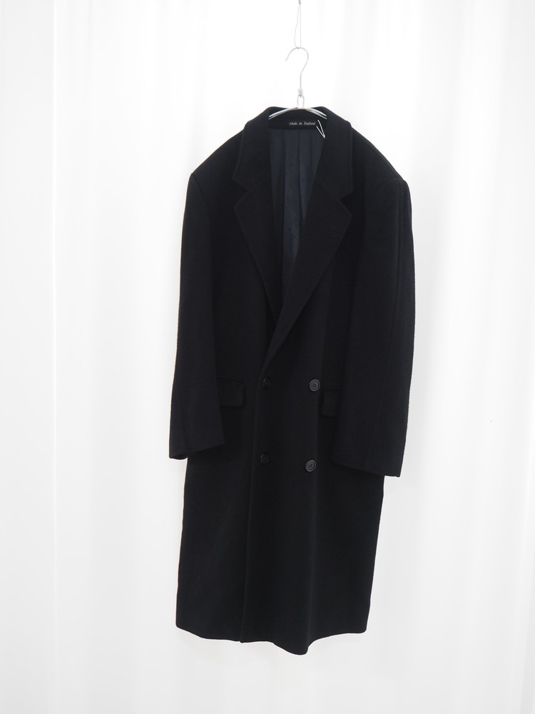1980's AUSTIN ARNOLD OF ENGLAND cashmere double breasted coat : fortra