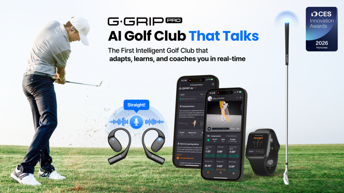 SGLAB's On-Device AI Golf Club Wins CES 2026 Innovation Award for G·GRIP Pro : news