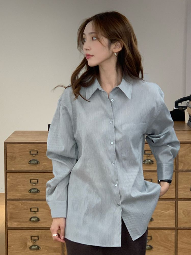 Wavy day shirts (2color) : 오버플레르 OVERFLEUR