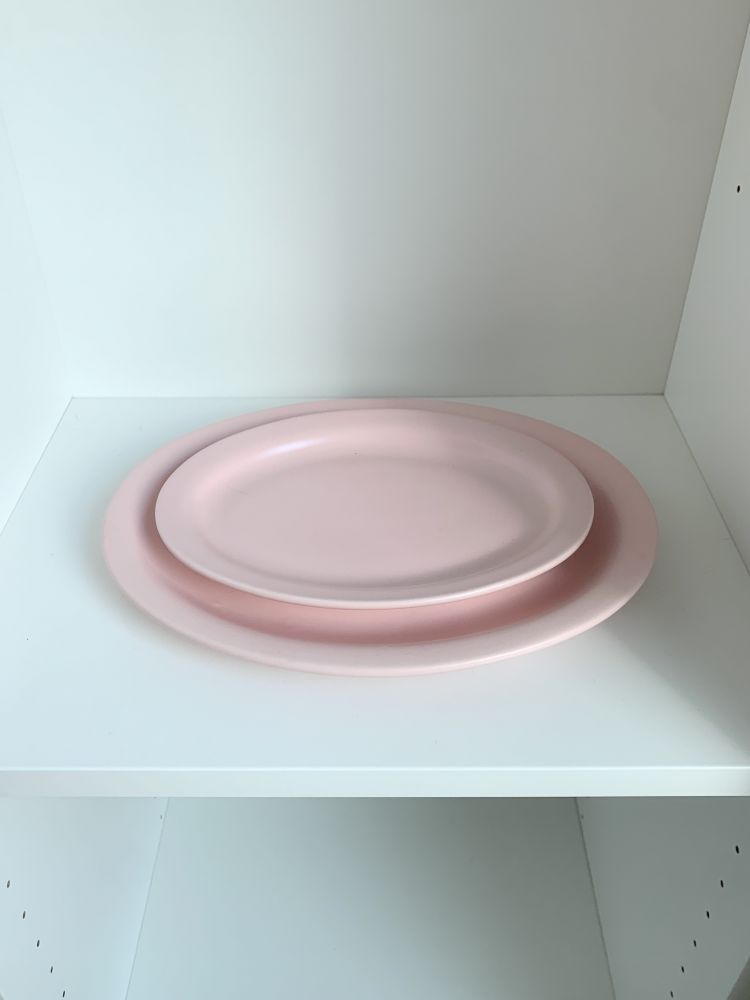 Pink Oval Plate (2size) : ARTEVO