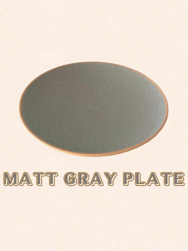 Matt gray plate : 퐁드타블레
