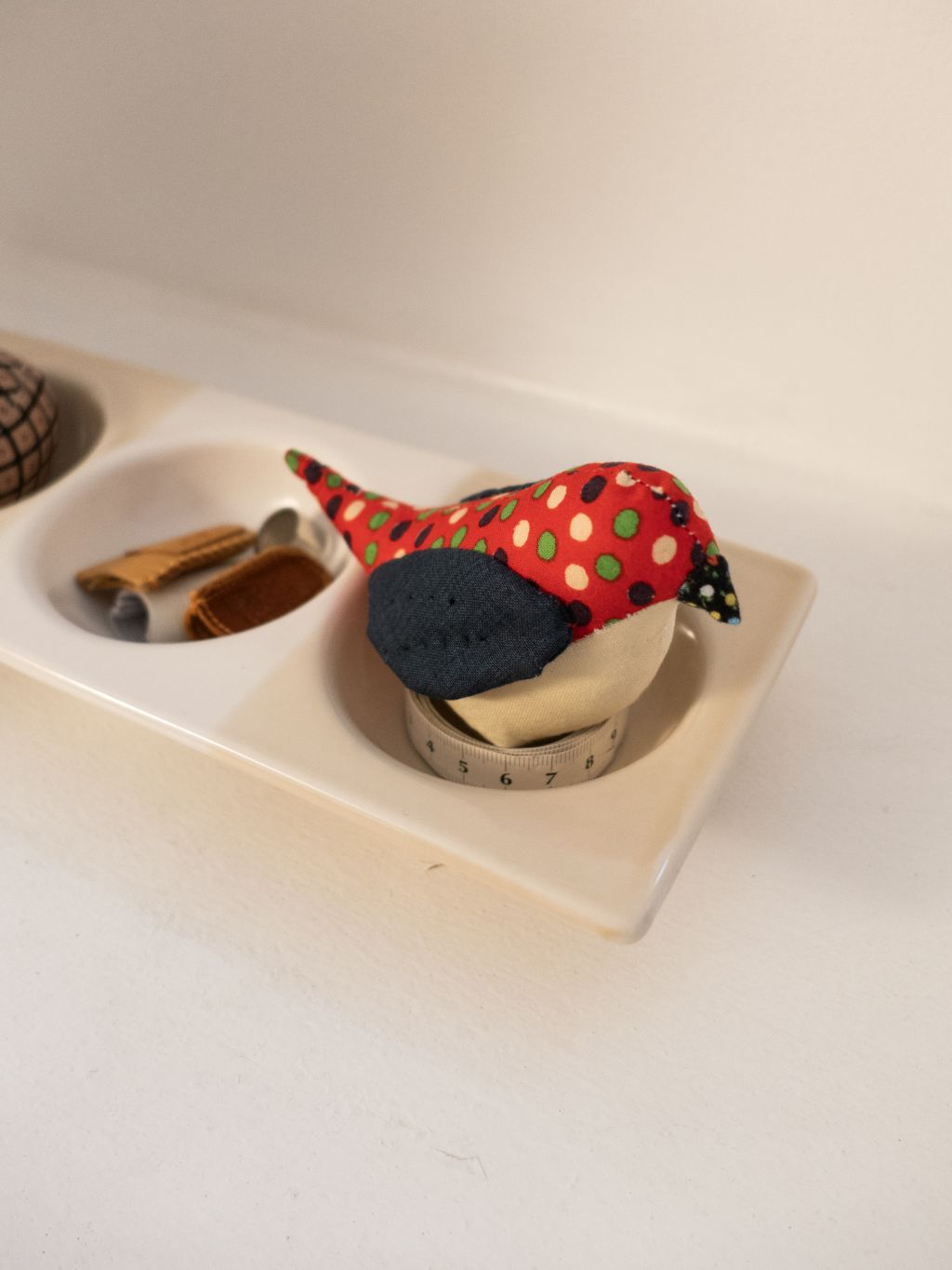 Woodle Fabric Bird _ Red dot : supul